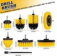 China Drill Brush Set for Cleaning - Power Scrubber Brush Towel Kit with Extend Attachment for Car  View More for sale