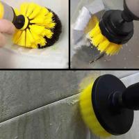China Drill Brush Set for Cleaning - Power Scrubber Brush Towel Kit with Extend Attachment for Car  View More for sale