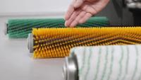 China Cylindrical Nylon Industrial Roller Brush For Conveyor Belt Cleaning for sale