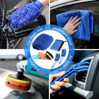 China 20pcs Manufacture Scrubber Plastic Car Wash Brush Kit For Car Washing Set for sale