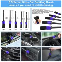China Hot Sell 23Pcs Car Detailing Brush Set With Carry Bag All Purpose Clean For Cleaning Interior, Exterior for sale