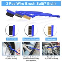 China Hot Sell 23Pcs Car Detailing Brush Set With Carry Bag All Purpose Clean For Cleaning Interior, Exterior for sale