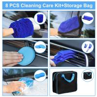 China Hot Sell 23Pcs Car Detailing Brush Set With Carry Bag All Purpose Clean For Cleaning Interior, Exterior for sale