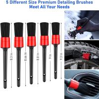 China 20pcs Car Wheel Tire Cleaning Brush Set Detailing Kit Wheels Rim Drill Detailing Brushes Washing for sale