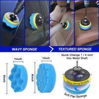 China 21 Pcs Car Cleaning Tools Kit Buffing Sponge Pads For Wheels Dashboard Interior for sale
