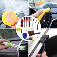 China Factory Direct Supply 15Pcs Detailing Car Wheel/Tire Brush Set Kit for Auto Motorcycle Cleaning washing tools for sale