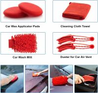 China Wholesale 19 Pcs Car Wash Tools Kit Drill Clean Brush Detailing Brush With Bag For Auto Interior Exterior Washing for sale