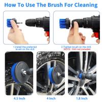 China 22pcs Car Drill Clean Brush Attachment For Auto Wheel Tire Interior Washing for sale