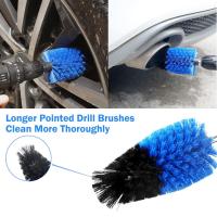 China 22pcs Car Drill Clean Brush Attachment For Auto Wheel Tire Interior Washing for sale