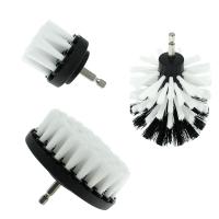 China White 2.5inch Drill Scrub Brush Power Scrubbing Brush Drill Attachment For Car Detailing for sale