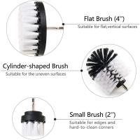 China 2inch 3.5inch Drill Scrub Brush Attachment Set For Bathroom Cleaning for sale