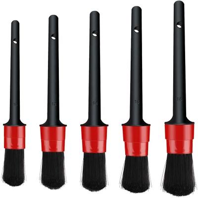 China Hot Sale 5pcs Ultra Soft PP Detailing Brush For Car Interior Detailing for sale