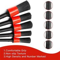 China Hot Sale 5pcs Ultra Soft PP Detailing Brush For Car Interior Detailing for sale