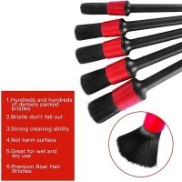 China Hot Sale 5pcs Ultra Soft PP Detailing Brush For Car Interior Detailing for sale