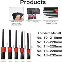 China Hot Sale 5pcs Ultra Soft PP Detailing Brush For Car Interior Detailing for sale