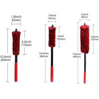 China hot selling 3-piece microfiber car wheel brush car cleaning set for sale