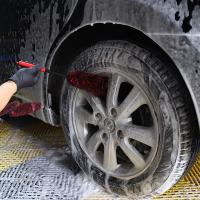 China hot selling 3-piece microfiber car wheel brush car cleaning set for sale
