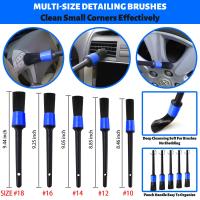 China 22 Pcs Car Detailing Kit Brushes Set  With Auto Drill Sponge Polishing Pads for sale