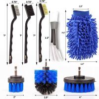 China 18 Pcs Auto Detailing Brushes Car Wash Brush Kit For Cleaning Auto Wheels for sale