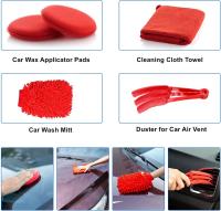 China 19pcs Car Detailing Brush Set With Carry Bag All Purpose Clean For Cleaning Interior for sale