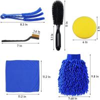 China Factory Price 15 PCS Soft Hair Car Brush For Clean Vents Dash Trim Wheels for sale