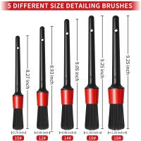 China Manufacture Wholesale Auto Detailing Cleaning Tools 17Pcs Car Brush For Car Wheel Interior for sale