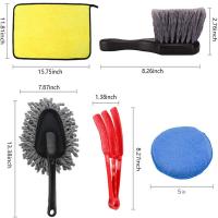 China Manufacture Wholesale Auto Detailing Cleaning Tools 17Pcs Car Brush For Car Wheel Interior for sale
