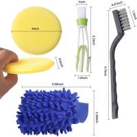 China Manufacture Auto Detailing Cleaning Tools 17Pcs Car Brush For Car Wheel Interior for sale