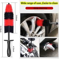 China Manufacture Wholesale Auto Detailing Cleaning Tools 17Pcs Car Brush For Car Wheel Interior for sale