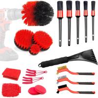 China 19Pcs Car Detailing Brush Set for Auto Detailing Cleaning Car Motorcycle Interior for sale