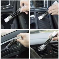 China 3Pcs Blue Soft Duster Car Detailing Brush Microfibre Alloy Wheel Brush With Long Handle for sale
