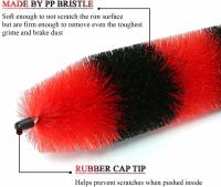 China Car Tire Rim Woollywormit Wheel Brush Alloy Wheel Brush Decontamination Tool for sale