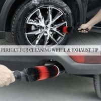 China Car Tire Rim Woollywormit Wheel Brush Alloy Wheel Brush Decontamination Tool for sale