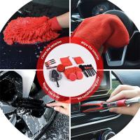 China Dustproof Exterior Car Detailing Brush Set For Dashboard Tire for sale