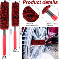 China Coral Fleece Car Detailing Brush Auto Upholstery Brush For Dashboard Ac Cleaning for sale