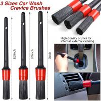 China Coral Fleece Car Detailing Brush Auto Upholstery Brush For Dashboard AC Cleaning for sale
