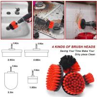 China Automotive Premium Tire Detailing Brush Microfiber Car Wash Brush 18Pcs for sale
