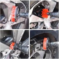 China Automotive Premium Tire Detailing Brush Microfiber Car Wash Brush 18Pcs for sale