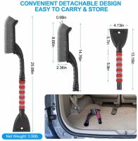 China Detachable Extendable Snow Brush Car Windshield Ice Scraper Kit for sale
