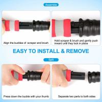 China Detachable Extendable Snow Brush Car Windshield Ice Scraper Kit for sale