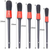 China Interior Boar Hair Car Detailing Brush Set For Engine Cleaning for sale