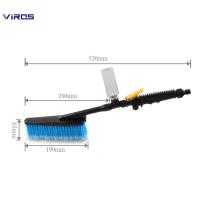 China Multifunctional Soft Bristle Car Detailing Brush With Foam Bottle for sale