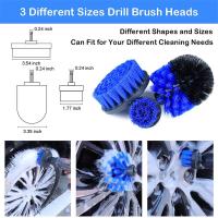 China 18PCS Spin Car Interior Detailing Drill Brush Car Rim Brush ODM for sale