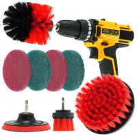China Scouring Pad Drill Brush Attachment 2inch For Car Toliet Cleaning for sale