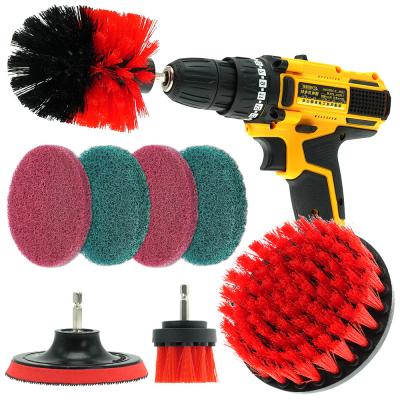 China Scouring Pad Drill Brush Attachment 2inch For Car Toliet Cleaning for sale