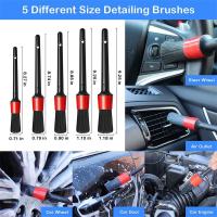 China Personalised Automotive Car Detailing Brush Kit Ac Wheels Dashboard Cleaner 19pcs for sale
