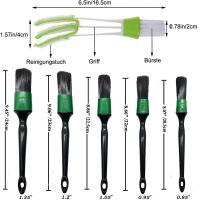 China Green 11Pcs Bristle Car Vent Cleaner Brush Duster Set For Air Conditioner for sale