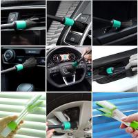 China Green 11pcs Bristle Car Vent Cleaner Brush Duster Set For Air Conditioner for sale