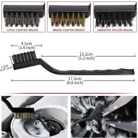 China Green 11pcs Bristle Car Vent Cleaner Brush Duster Set For Air Conditioner for sale