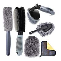 China 6pc T Type Manual Single Car Detailing Brush Round Head For Tire for sale